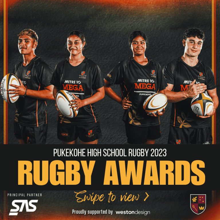 RUGBY AWARD WINNERS! - Pukekohe High School